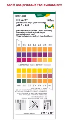 MERCK 1.09531.0001 - Ph-Indicator Strips Non-Bleeding Acilit Indicator ...
